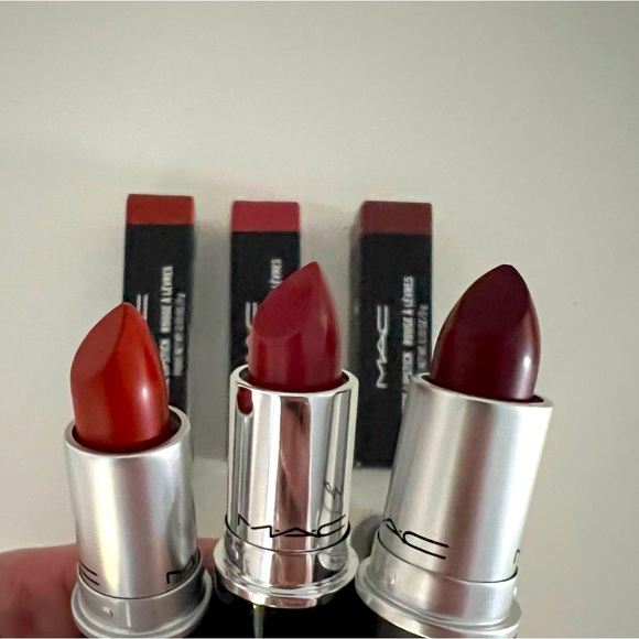 MAC Cosmetics | Makeup | 3 Mac Matte Lustreglass Lipsticks Bundle New ...